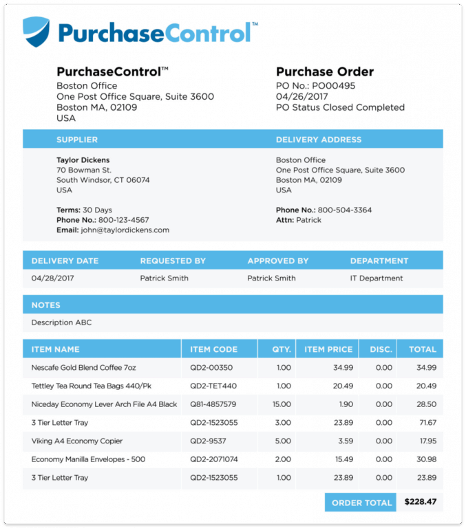 Purchase Order: What It Is and How to Create One | Order.co