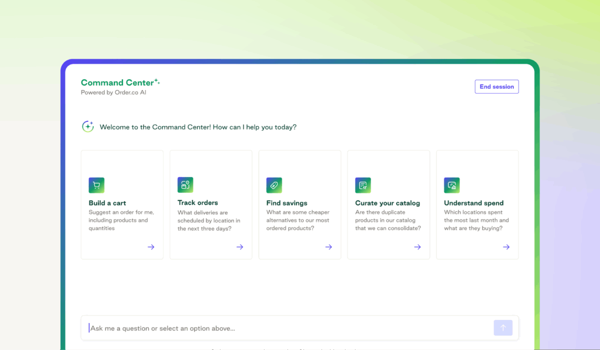 Introducing the Order.co AI Command Center (beta) | Order.co
