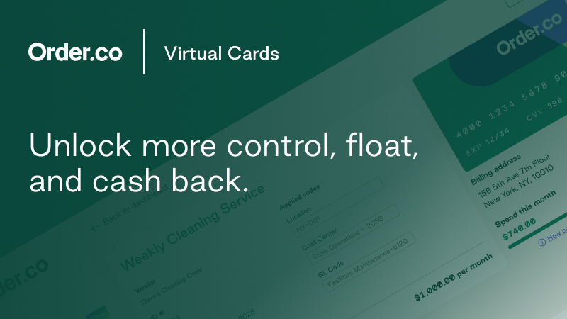 Virtual Cards for Business | Virtual Credit Cards | Order.co